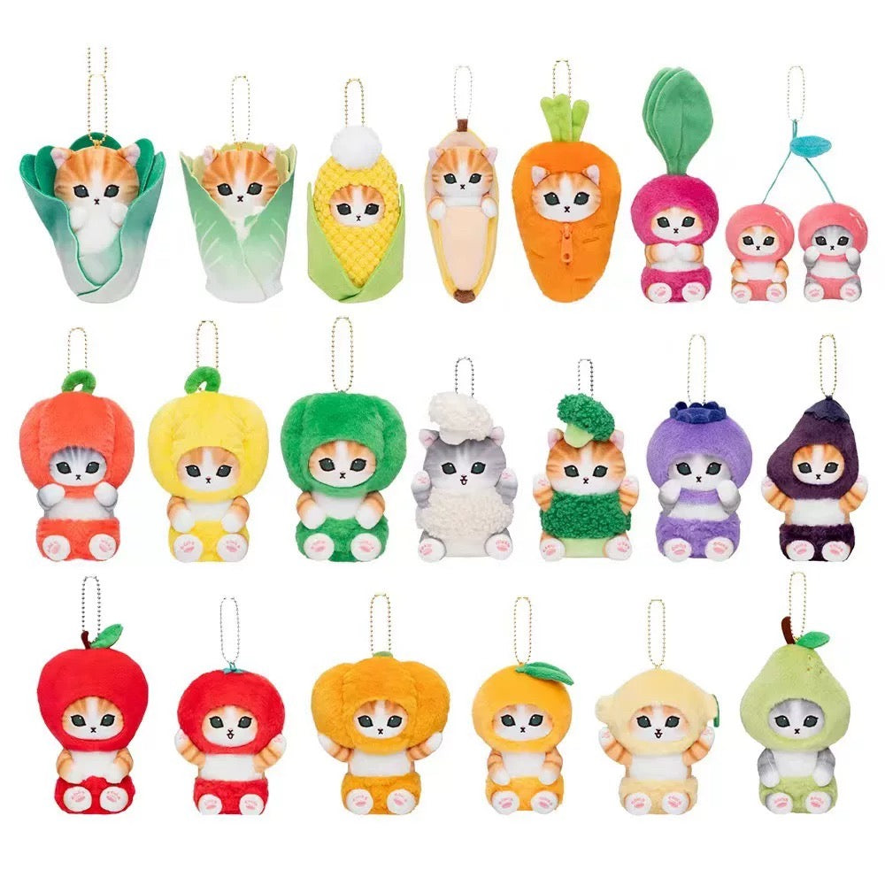 Mofusand Fruits and Vegetables Plush Hangers – ToyDonutShop