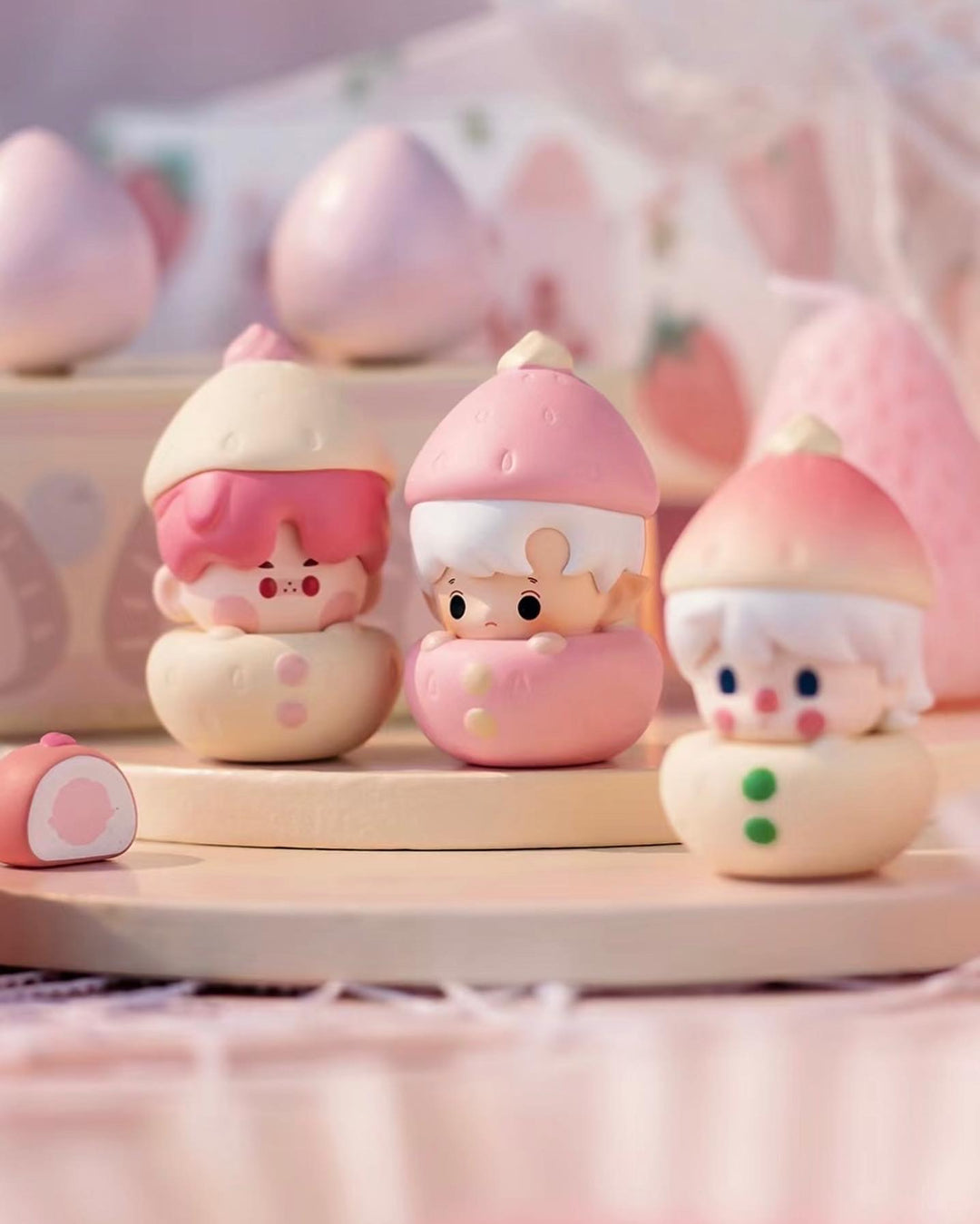 POPMART Strawberry Bean Miniature Series – ToyDonutShop