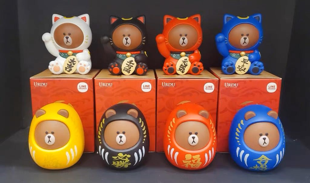 Urdu x Line Friends Good Luck Brown Series – ToyDonutShop